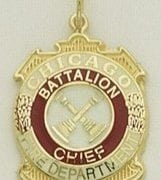 Chicago Fire Department Badge no Enamel - Chicago Fire and Cop Shop