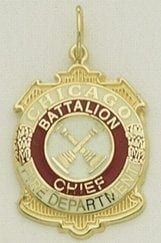 Chicago Fire Department Badge Battalion Chief - Chicago Fire and Cop Shop