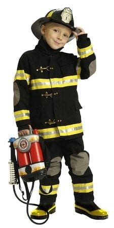 Jr. Firefighter Turnout Gear Black - Chicago Fire and Cop Shop