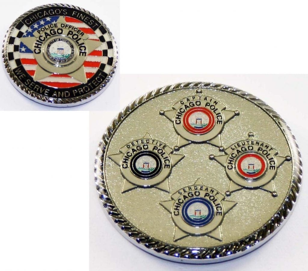 Chicago Star Challenge Coin - Chicago Fire and Cop Shop