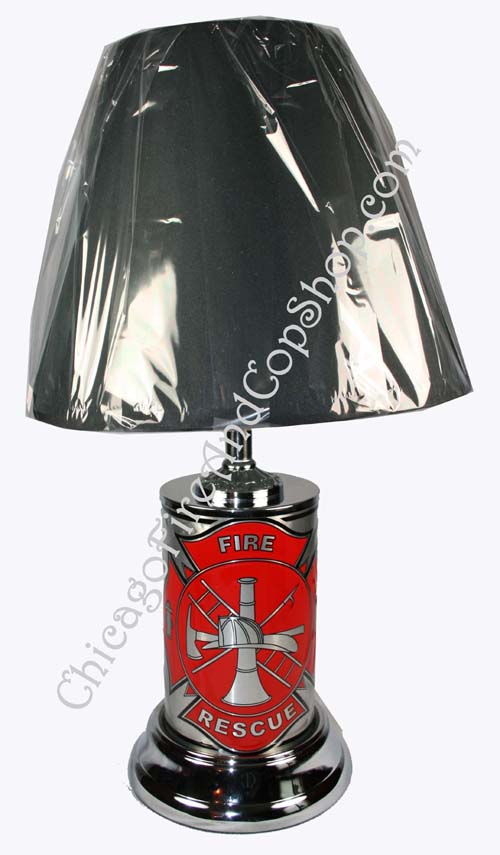 Diamond Plate Fire Lamp - Chicago Fire and Cop Shop