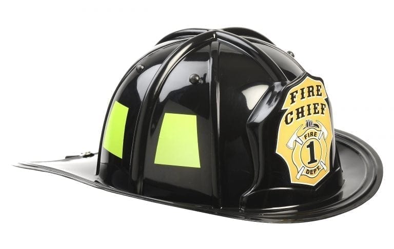 Firefighter Helmet Black - Chicago Fire and Cop Shop