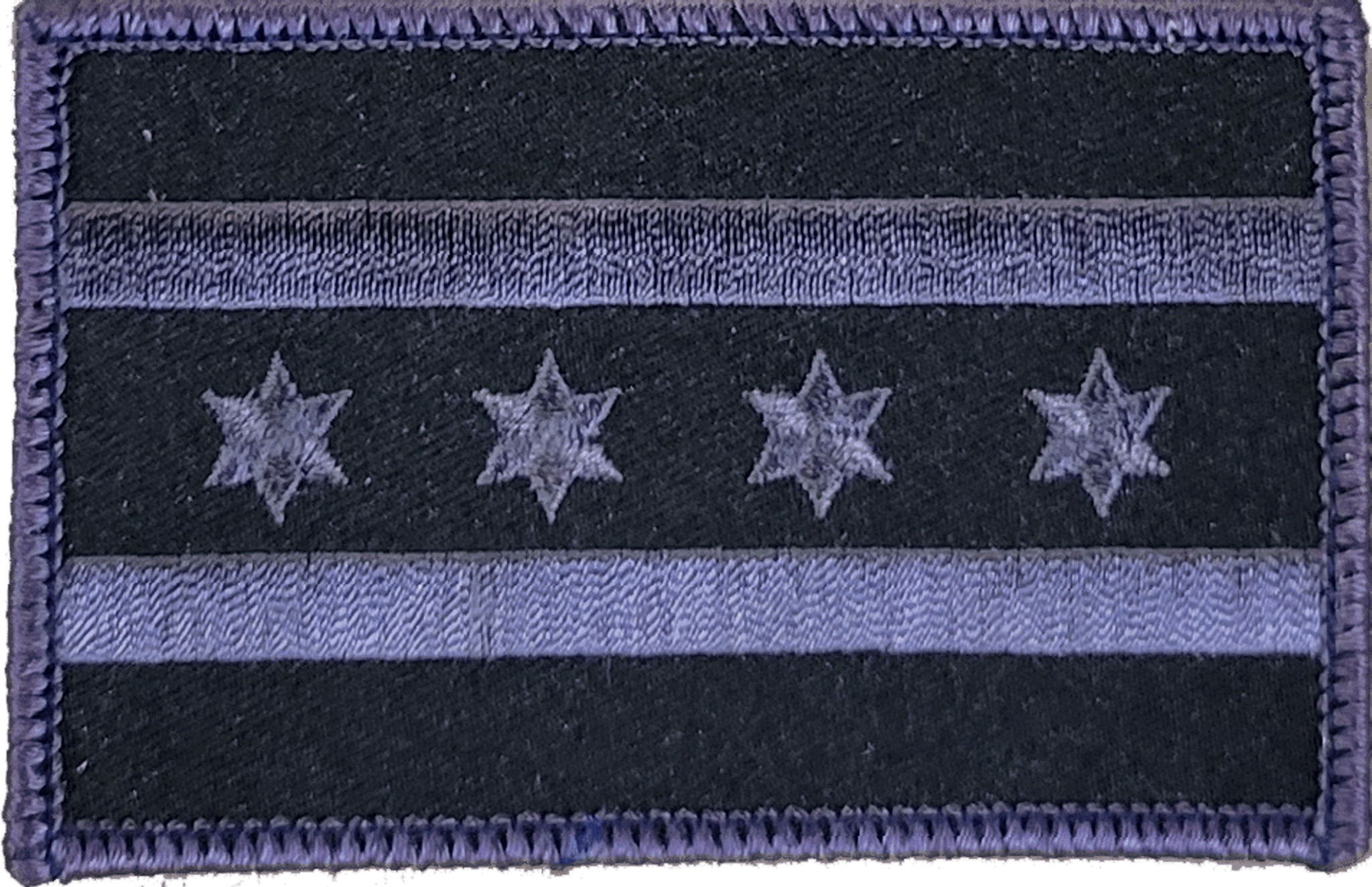 City of Chicago Flag Blackout/SWAT Patch - Chicago Fire and Cop Shop